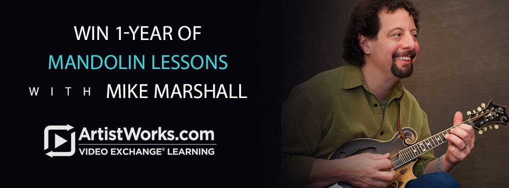 Win one-year of online mandolin lessons with Mike Marshall